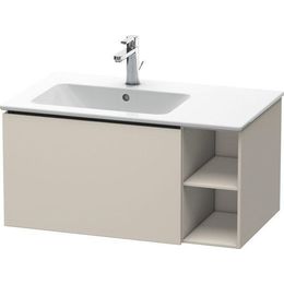 Duravit L-Cube Waschtischunterbau wandh&auml;ngend Taupe Supermatt 820x481x400 mm - LC619108383 LC619108383