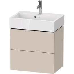Duravit L-Cube Waschtischunterbau wandh&auml;ngend Taupe Supermatt 584x391x544 mm - LC621908383 LC621908383