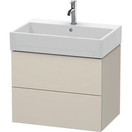 Duravit L-Cube Waschtischunterbau wandh&auml;ngend Taupe Supermatt 684x459x544 mm - LC627608383 LC627608383