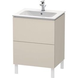 Duravit L-Cube Waschtischunterbau bodenstehend Taupe Supermatt 620x481x704 mm - LC662508383 LC662508383