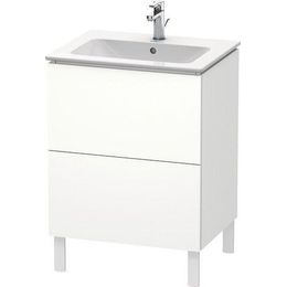 Duravit L-Cube Waschtischunterbau bodenstehend Wei&szlig; Supermatt 620x481x704 mm - LC662508484 LC662508484