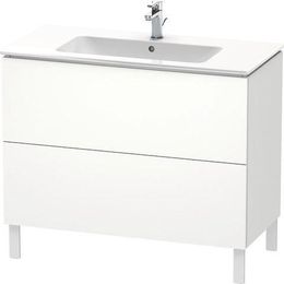 Duravit L-Cube Waschtischunterbau bodenstehend Wei&szlig; Supermatt 1020x481x704 mm - LC662708484 LC662708484