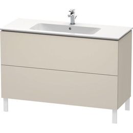 Duravit L-Cube Waschtischunterbau bodenstehend Taupe Supermatt 1220x481x704 mm - LC662808383 LC662808383
