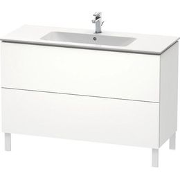 Duravit L-Cube Waschtischunterbau bodenstehend Wei&szlig; Supermatt 1220x481x704 mm - LC662808484 LC662808484