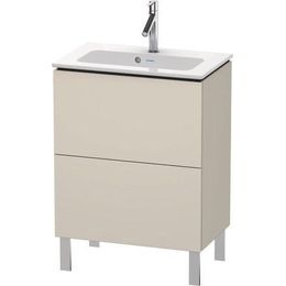 Duravit L-Cube Waschtischunterbau bodenstehend Taupe Supermatt 620x391x704 mm - LC667308383 LC667308383
