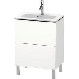 Duravit L-Cube Waschtischunterbau bodenstehend Wei&szlig; Supermatt 620x391x704 mm - LC667308484 LC667308484