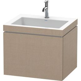 Duravit L-Cube c-bonded Set wandh&auml;ngend Leinen Hochglanz 600x480x500 mm - LC6916O7575 LC6916O7575
