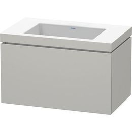 Duravit L-Cube c-bonded Set wandh&auml;ngend Betongrau Matt 800x480x500 mm - LC6917N0707 LC6917N0707