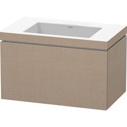 Duravit L-Cube c-bonded Set wandh&auml;ngend Leinen Matt 800x480x500 mm - LC6917N7575 LC6917N7575