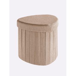 Hocker HEINE HOME, B:37cm H:36cm T:41cm, grau, Hocker