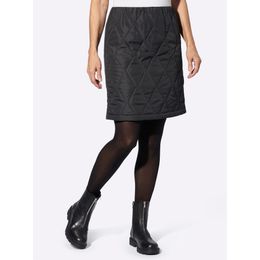 Inspirationen Damen Webrock, schwarz, Gr. 42, unifarben, 100% Polyester, Wattierung:100% Polyester, R&ouml;cke