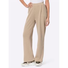CR&Eacute;ATION L CREATION L Damen Strickhose, beige, Gr. 36, unifarben, 59% Polyacryl, 27% Wolle, 9% Polyester, 5% metallisierte Fasern, Hosen