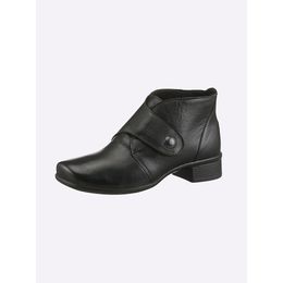 CLASSIC Damen Stiefelette, Gr. 39, schwarz, Glattleder, Rindsleder, Schuhe