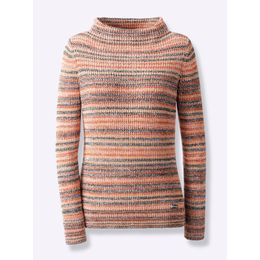 Casual Looks Damen Strickpullover "Pullover", rot, Gr. 42, meliert, 57% Baumwolle, 43% Polyacryl, Pullover