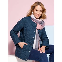 Classic Basics Damen Steppjacke, blau, Gr. 44, unifarben, 100% Polyester, Wattierung:100% Polyester, Jacken