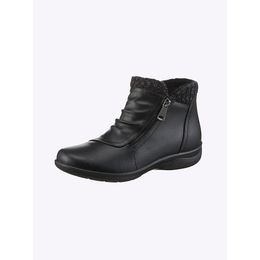 Casual Looks Damen Stiefelette, Gr. 40, schwarz, Lederimitat, Schuhe