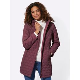 Casual Looks Damen Steppjacke, rot, Gr. 22, unifarben, 100% Polyester, Wattierung:100% Polyester, Jacken