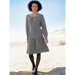 Heine Damen Druckkleid "Druck-Kleid", schwarz, Gr. 40, animal-print, bedruckt, gemustert, mehrfarbig, 100% Viskose, Kleider