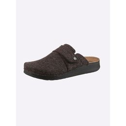 MUBB Herren Pantoffel, Gr. 41, braun, Filz, Basic, Schuhe