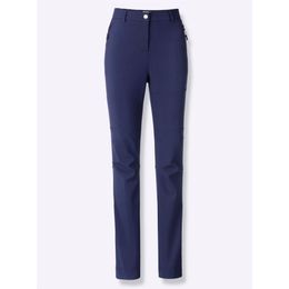 Casual Looks Damen Softshellhose, blau, Gr. 22, unifarben, 94% Polyester, 6% Elasthan, Hosen