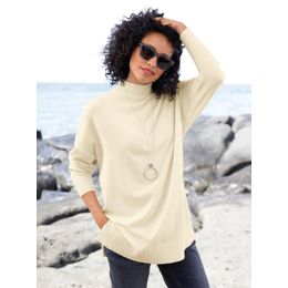 Heine Damen Strickpullover "Pullover", beige, Gr. 36, unifarben, 50% Viskose, 28% Polyester, 22% Polyamid, Pullover