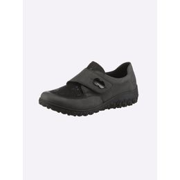 Rieker Damen Slipper, Gr. 42, grau, Lederimitat, Schuhe
