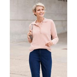 Classic Basics Damen Polokragenpullover "Polopullover", beige, Gr. 50, unifarben, 100% Polyester, Pullover