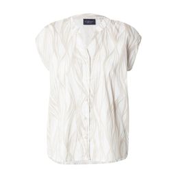 s.Oliver BLACK LABEL Bluse Damen Gr&ouml;&szlig;e XXS hellbeige / wei&szlig;