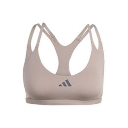 adidas Performance Sports Bra 'Aeroimpact Luxe' female Brown size 2XL A-B