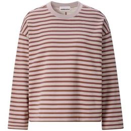 armedangels Damen-Sweatshirt gestreift XL Ros&eacute;-Weinrot