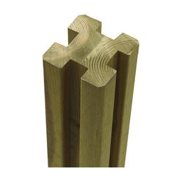 Profilpfosten, verleimt, 4 Spuren, Höhe 2980 mm, natur kaiserkraft