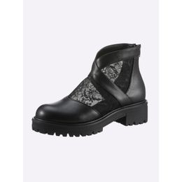 Heine Witt Damen Stiefelette, schwarz, Gr&ouml;&szlig;e 42
