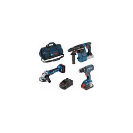 Bosch 18V GSR+GWS+GBH+2x PC 18V+GAL+bag (0615990M3C)