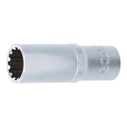 BGS-technic BGS Steckschl&uuml;ssel-Einsatz Gear Lock, tief 10355, Antrieb Innenvierkant 10 mm (3/8"), SW 15 mm ; BGS technic)