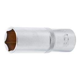 BGS-technic BGS Steckschl&uuml;ssel-Einsatz Sechskant, tief 10561, Antrieb Innenvierkant 12,5 mm (1/2"), SW 21 mm ; BGS technic)