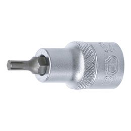 BGS-technic BGS Bit-Einsatz 4150, Antrieb Innenvierkant 12,5 mm (1/2"), Keil-Profil (f&uuml;r RIBE) M5 ; BGS technic)