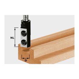 FESTOOL Wendeplatten-Nutfr&auml;ser HW Schaft 8 mm HW S8 D10/25 WP Z1 (491079)