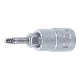 BGS-technic BGS Schraubenausdreher-Bit-Einsatz 7098-T10, Antrieb Innenvierkant 6,3 mm (1/4"), für defektes T-Profil (für Torx) T10 ; BGS technic)