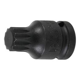 BGS-technic BGS Kraft-Bit-Einsatz 5381-M16, Antrieb Innenvierkant 12,5 mm (1/2"), Innenvielzahn (f&uuml;r XZN) M16 ; BGS technic)