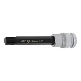 BGS-technic BGS Bit-Einsatz 5010, L&auml;nge 120 mm, Antrieb Innenvierkant 12,5 mm (1/2"), Keil-Profil (f&uuml;r RIBE) M12 ; BGS technic)