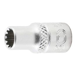 BGS-technic BGS Steckschl&uuml;ssel-Einsatz Gear Lock 10106, Antrieb Innenvierkant 6,3 mm (1/4"), SW 6 mm ; BGS technic)