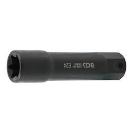 BGS-technic BGS Steckschlüssel-Einsatz E-Profil, extra lang 5246-E24, Antrieb Außensechskant 22 mm, SW E24 ; BGS technic)