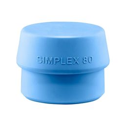 Schonhammerkopf SIMPLEX Kopf-D.80mm TPE-soft blau weich Halder (3201.080)