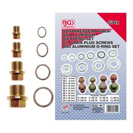 BGS-technic BGS &Ouml;lwannenschrauben- und Alu-Dichtring-Sortiment 8119, 534-tlg. ; BGS technic)