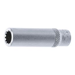 BGS-technic BGS Steckschl&uuml;ssel-Einsatz Gear Lock, tief 10158, Antrieb Innenvierkant 6,3 mm (1/4"), SW 8 mm ; BGS technic)