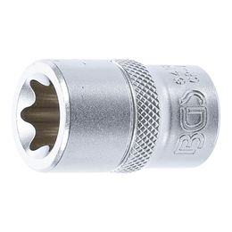 BGS-technic BGS Steckschl&uuml;ssel-Einsatz E-Profil 6418, Antrieb Innenvierkant 12,5 mm (1/2"), SW E18 ; BGS technic)
