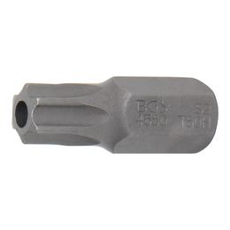 BGS-technic BGS Bit 4650, Länge 30 mm, Antrieb Außensechskant 10 mm (3/8"), T-Profil (für Torx) mit Bohrung T50 ; BGS technic)