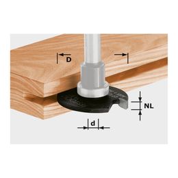 FESTOOL HW D40 x 2,5 mm Scheibennutfr&auml;ser mit Hartmetall-Schneiden und hoher Fr&auml;squalit&auml;t f&uuml;r die Fr&auml;sung von Scheibennuten in Holzwerkstoffen im Lochraster 32, ohne Spindel und Kugellager, 491056)
