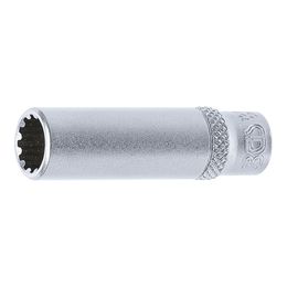 BGS-technic BGS Steckschl&uuml;ssel-Einsatz Gear Lock, tief 10159, Antrieb Innenvierkant 6,3 mm (1/4"), SW 9 mm ; BGS technic)