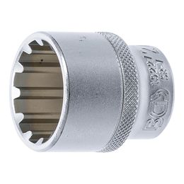 BGS-technic BGS Steckschl&uuml;ssel-Einsatz Gear Lock 10227, Antrieb Innenvierkant 12,5 mm (1/2"), SW 27 mm ; BGS technic)